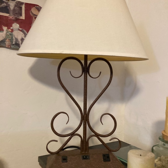 Accents | Lamp With Plugs Built In And Shade | Poshmark
